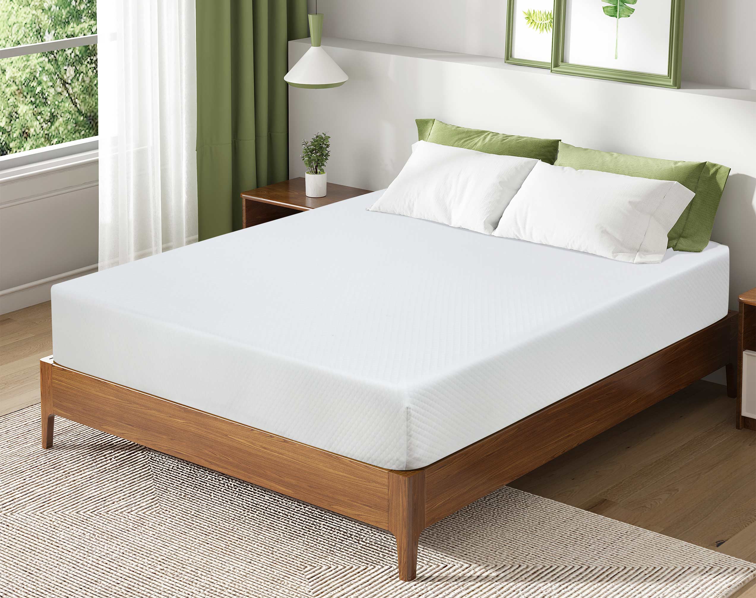 CL.HPAHKL Queen Mattress, 12 inch Cooling Gel Bamboo Charcoal Infused ...