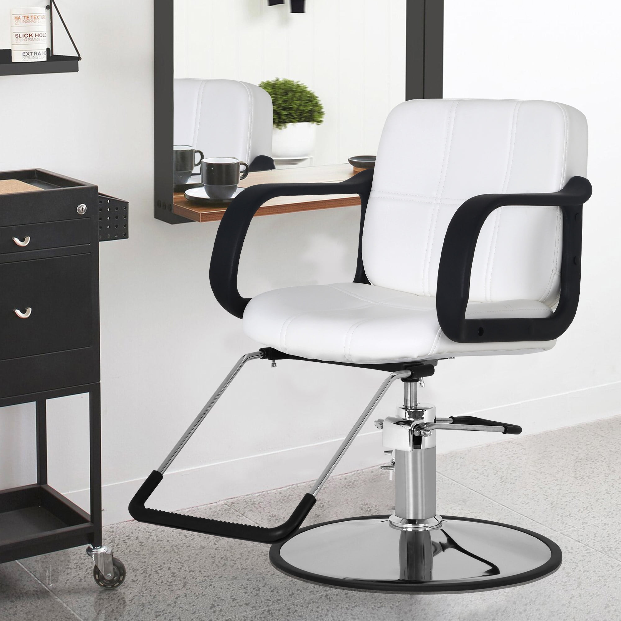 CL.HPAHKL Salon Chair, Rotatable Hydraulic Pump 360 Degree Rolling ...