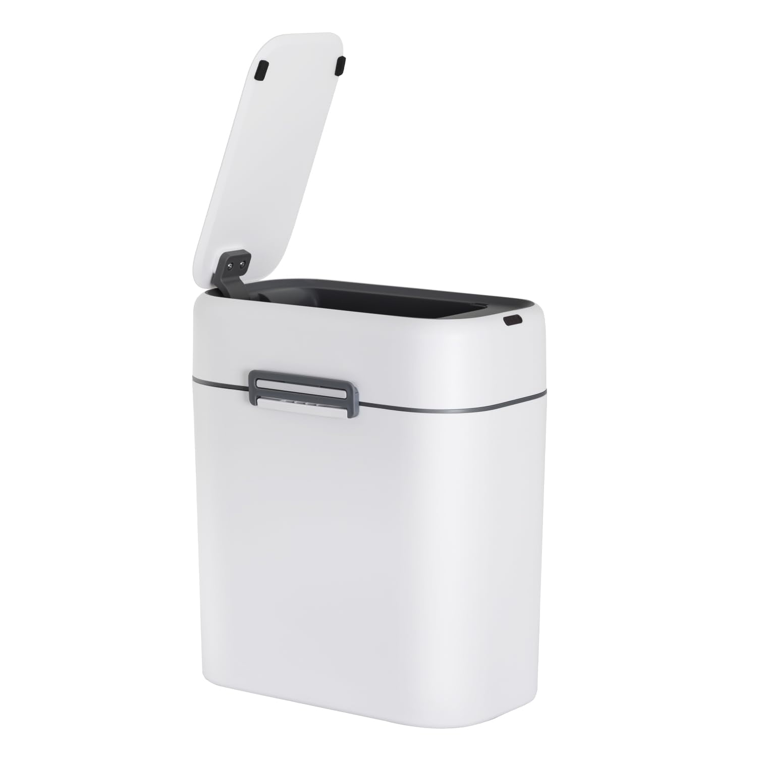 CL.HPAHKL Small Bathroom Trash Can with Lid, 2.2 Gallon Automatic ...