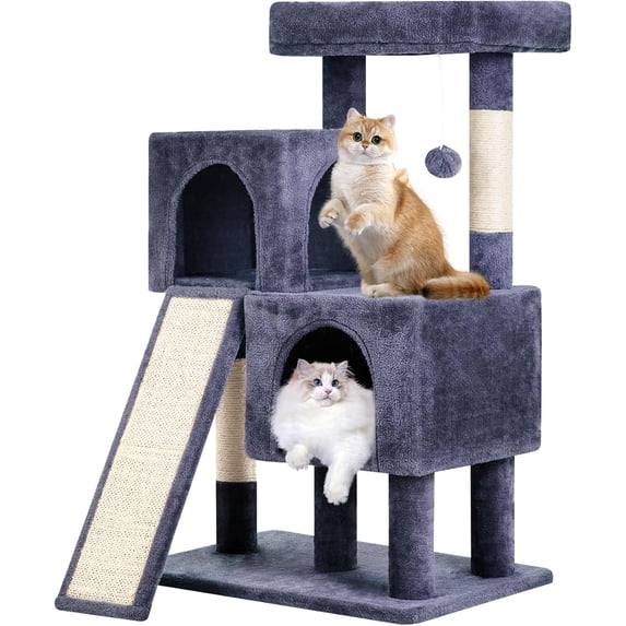 CL.HPAHKL Small Cat Tree Tower for Indoor Cat, 36" Cat Condo Activity ...