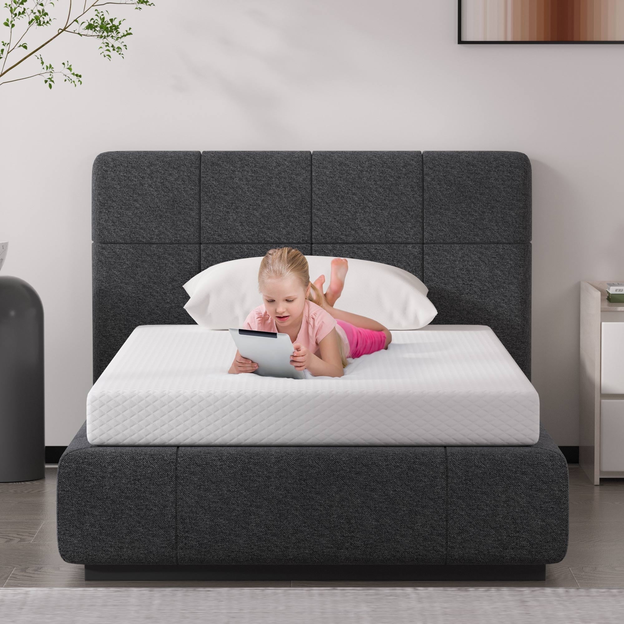 CL.HPAHKL Twin Mattress, 5 inch Medium Memory Foam Mattress for Cool ...