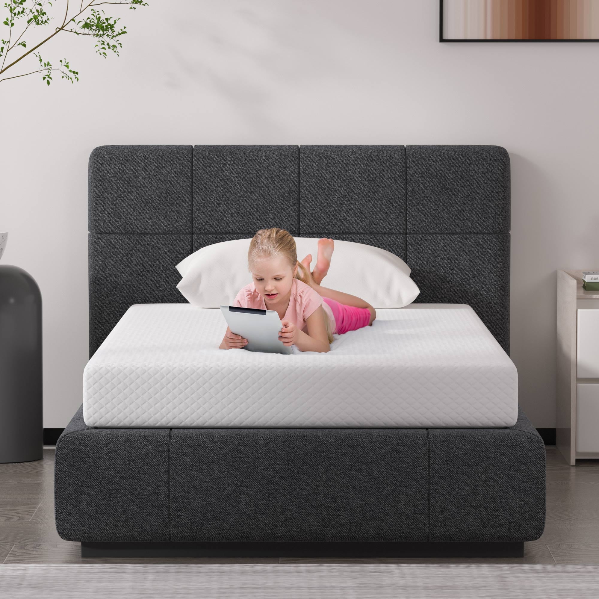 CL.HPAHKL Twin Mattress, 6 inch Gel Memory Foam Mattress for Kids and ...