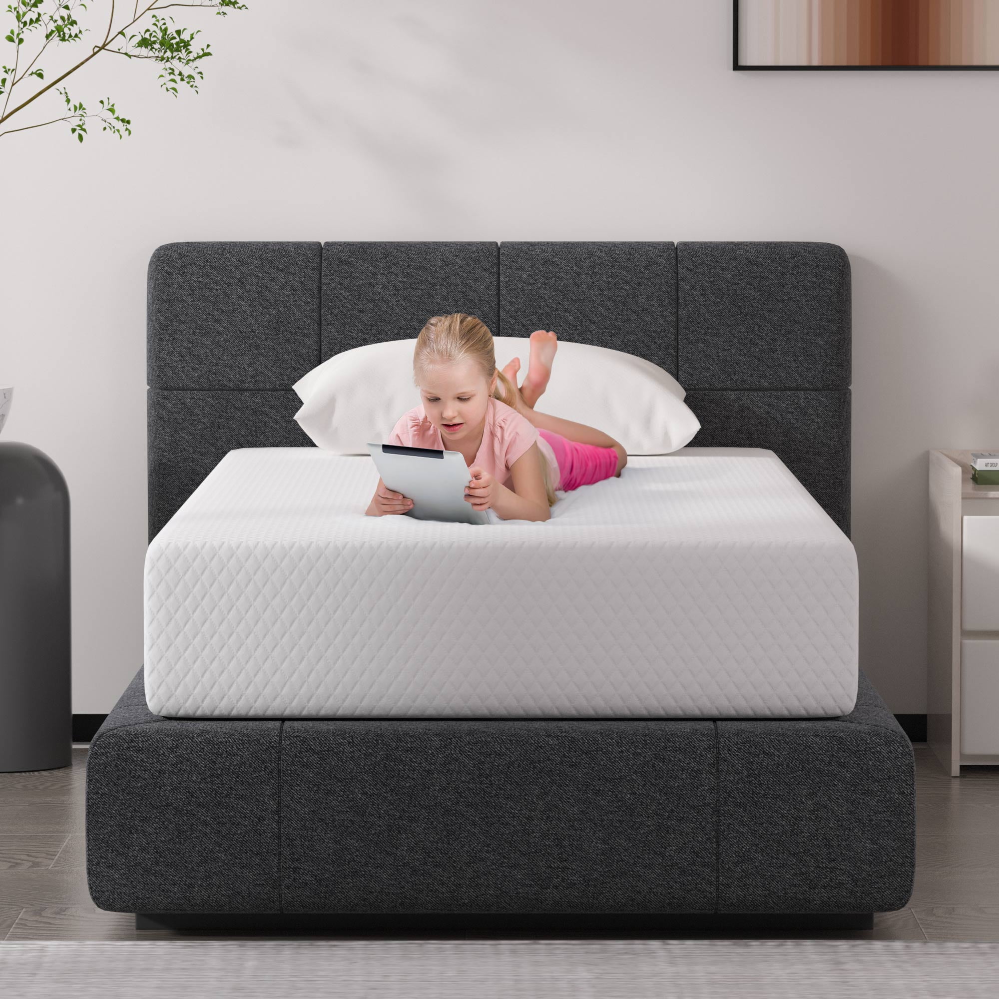 CL.HPAHKL Twin XL Mattress, 12 inch Gel Memory Foam Mattress, Bed in a ...