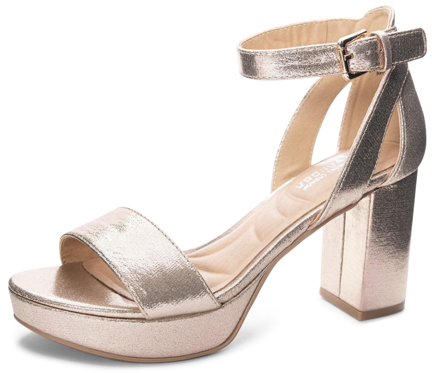 CL by Laundry Women's Go On 2 Heeled Sandal, Lt Gold Starstone, 7.5 ...