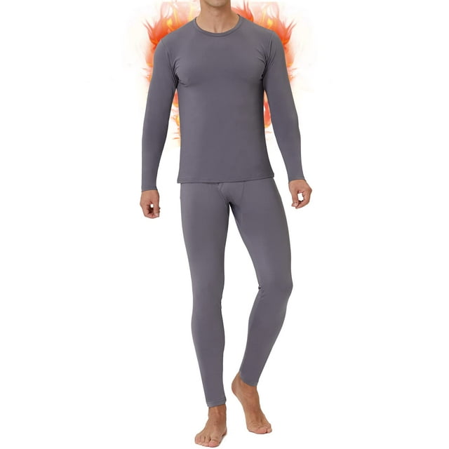 CL convallaria Thermal Underwear for Men, Ultra Soft Long Johns Fleece ...