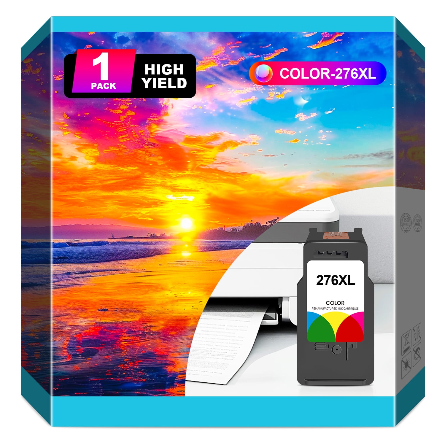 CL276XL Ink Cartridges Compatible for Canon 276 ink for Canon 276 Pixma ...