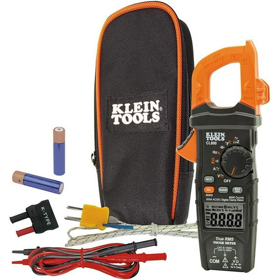 CL800 Digital Clamp Meter, Auto Ranging TRMS, AC/DC Volt/Current, LOZ ...