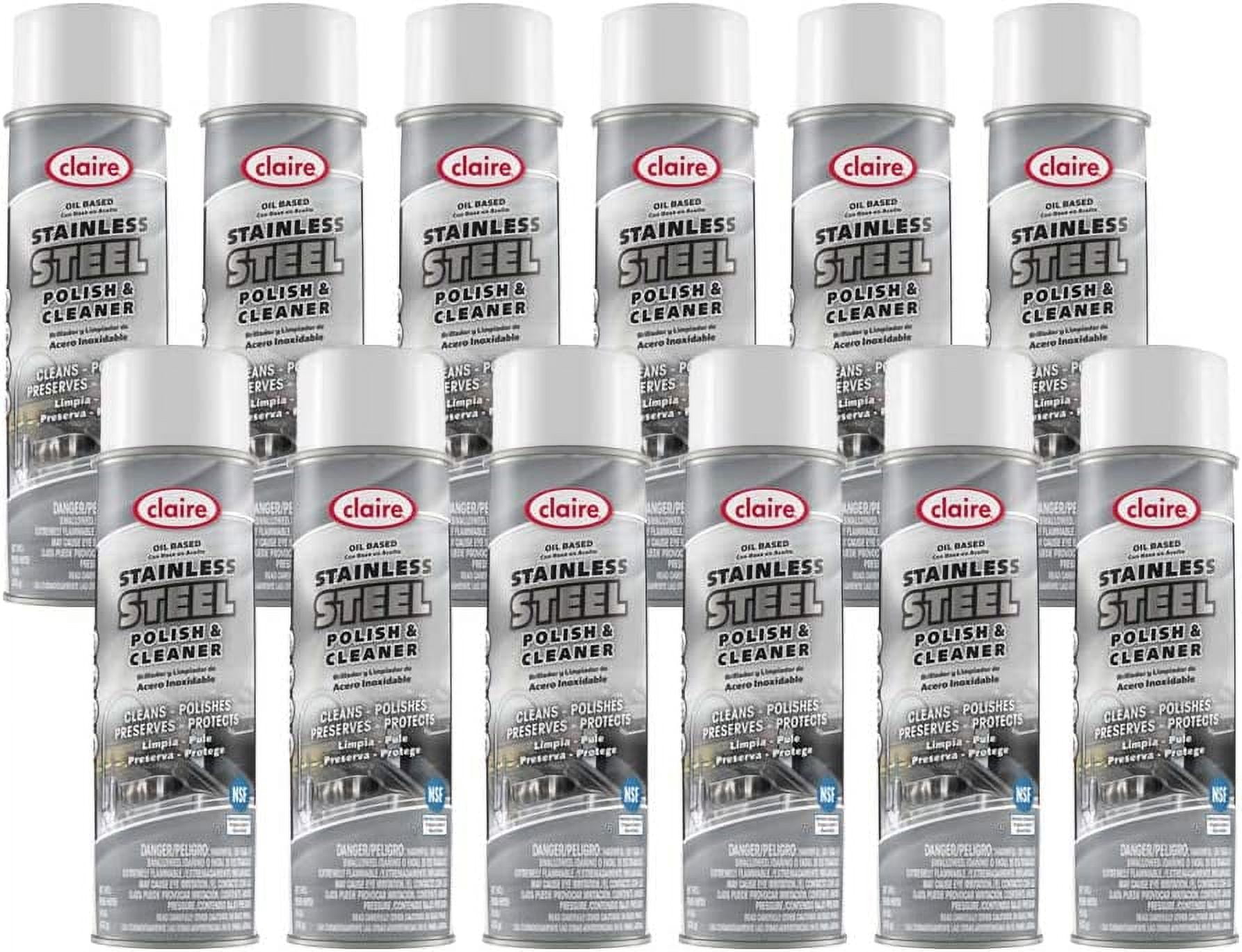 CL841 Claire Stainless Steel Polish & Cleaner (oil base). (case of 12 ...