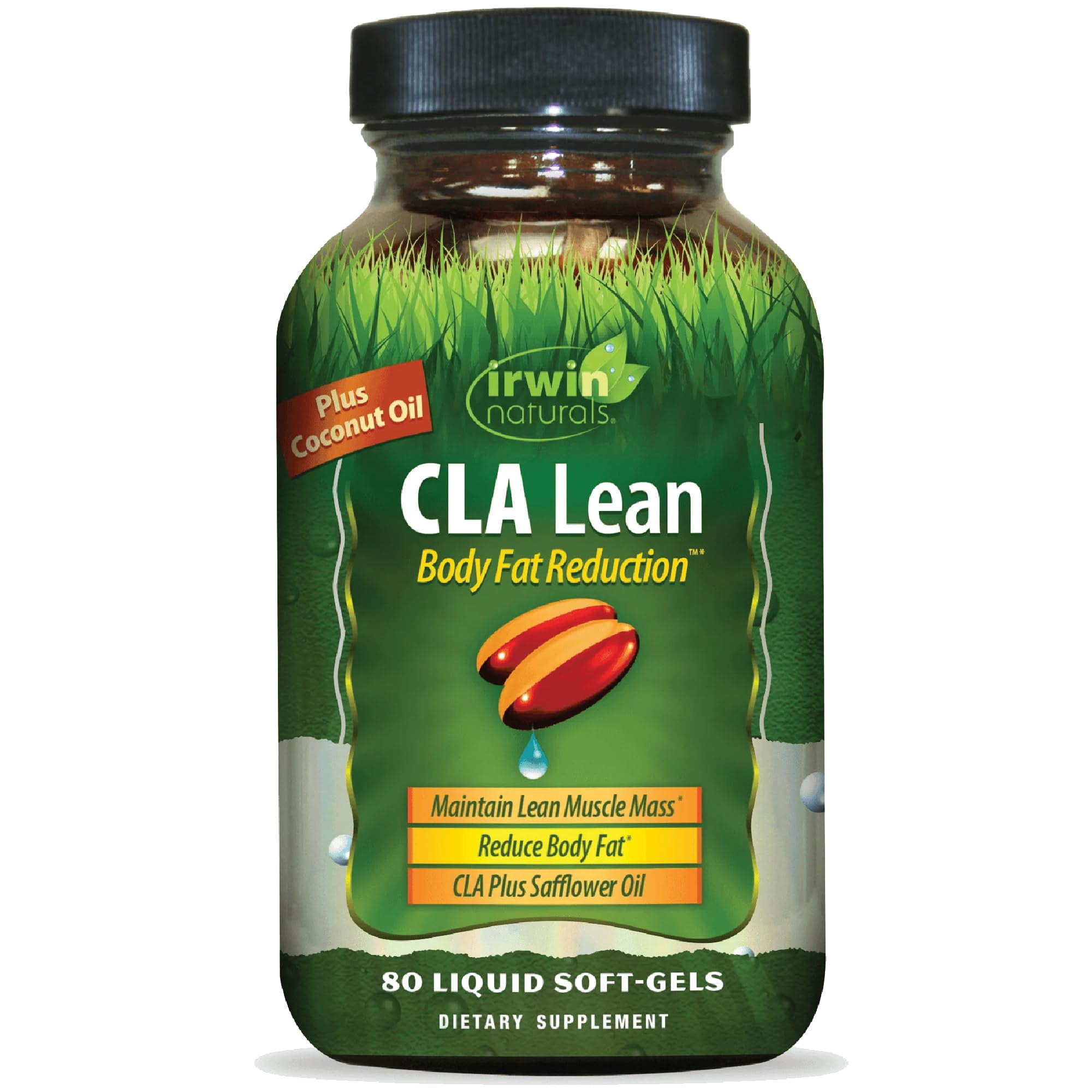 Irwin Naturals CLA Lean Body Fat Reduction 80ct Liquid Soft-Gels ...
