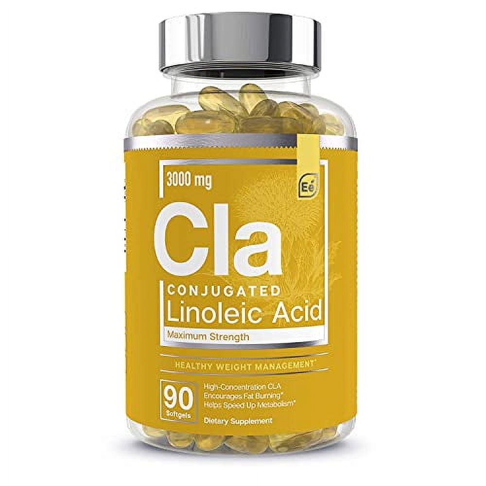CLA Maximum Strength - Healthy Weight Management - 3000 mg 100% Pure ...