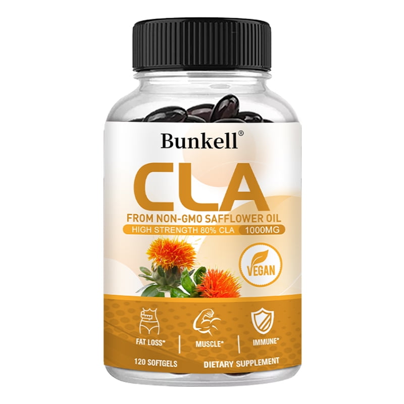 CLA Supplements 1000mg, CLA Safflower Capsules, 60-Day Supply, 120 ...