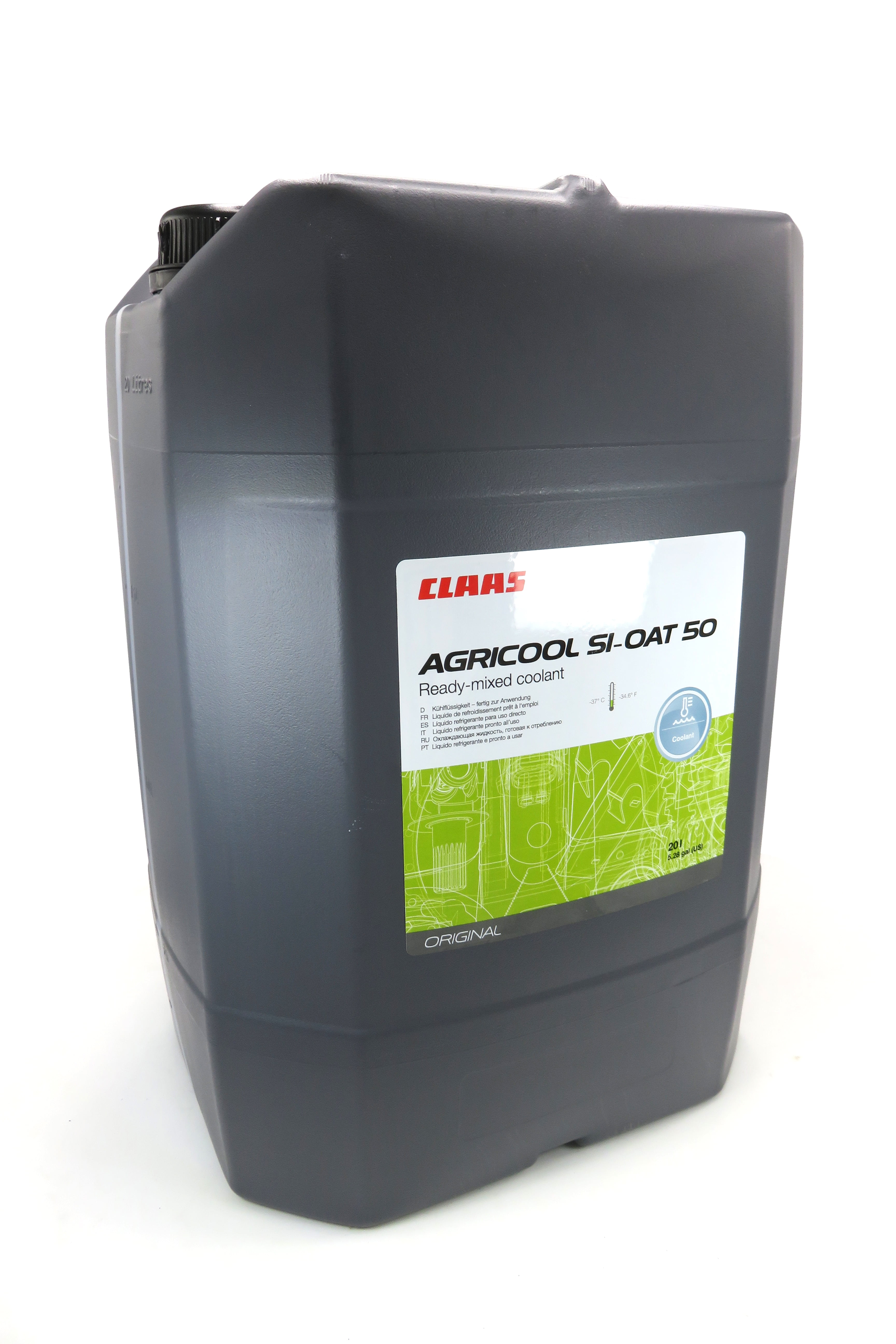 CLAAS AGRICOOL SI-OAT 50 Ready-Mixed Coolant, 5.28 Gallons - Walmart.com