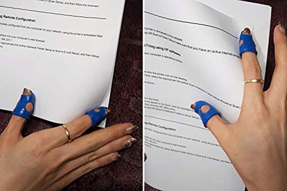 CLAIRLA Silicone Thimble for Counting - Non-Slip Rubber Gel Finger Tips ...