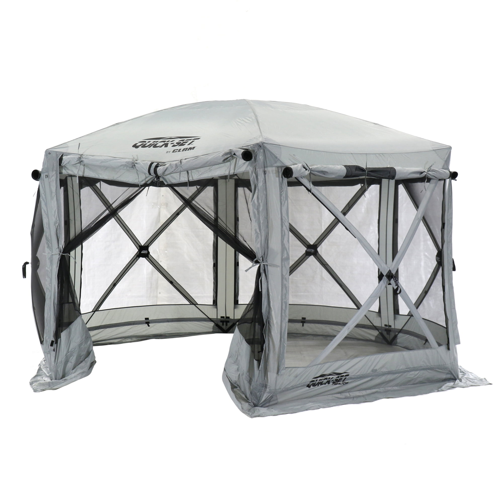 CLAM Quick-Set Pavilion Outdoor Canopy Shelter, 12.5x12.5ft Pop-Up ...
