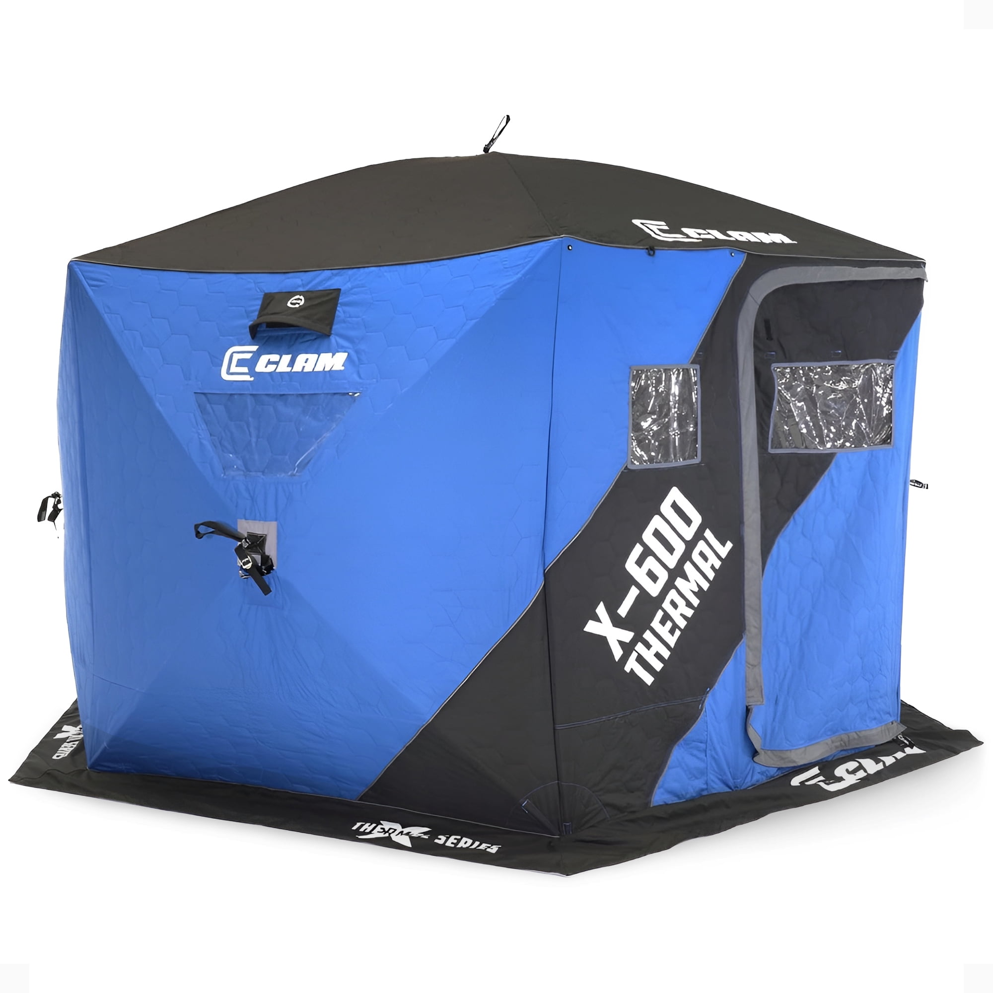 CLAM X-600 Insulated Outdoor Gear: Portable 6 Person 11.5' Pop Up Ice ...