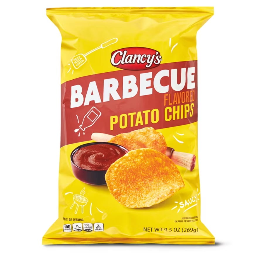 CLANCY'S - Barbecue Potato Chips - Savory Delight of Barbecue | 9.5 oz ...