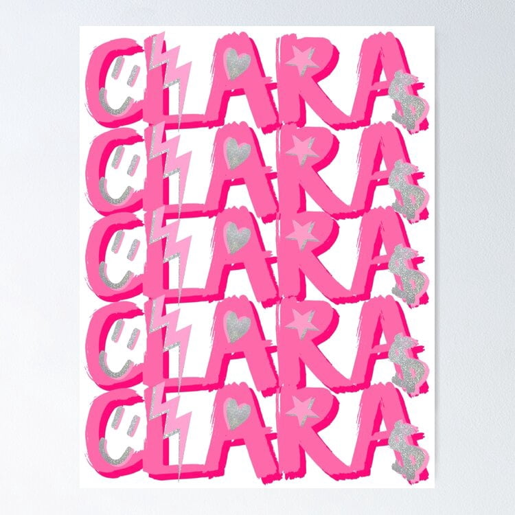 CLARA name Poster - KIRA.1107, UNFRAMED-12x18 - Walmart.com