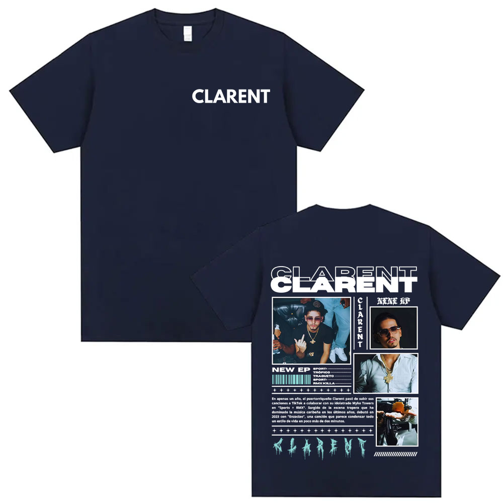 CLARENT 2025 Tour Merch Unisex Oversized Soft Cotton Vintage Wash Short ...