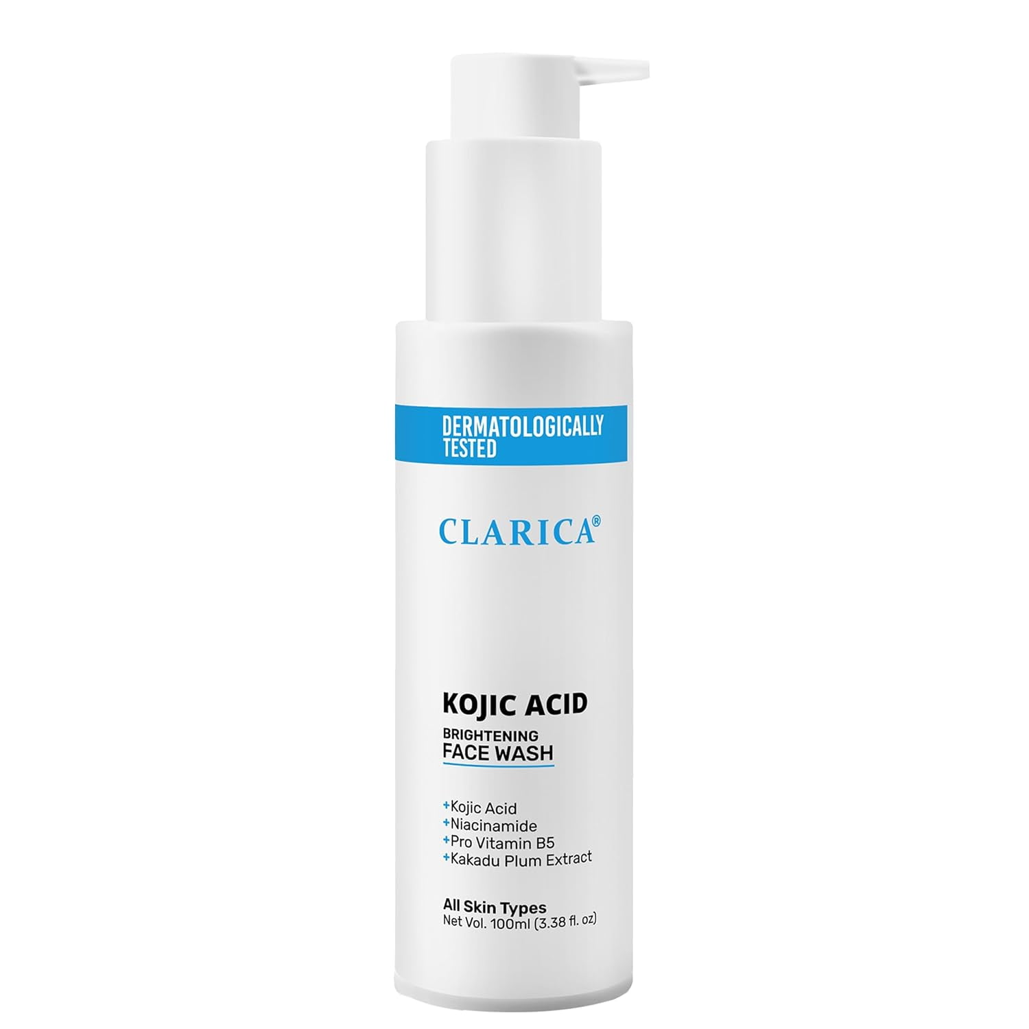 CLARICA Kojic Acid Brightening Face Wash With Niacinamide and Lactic ...