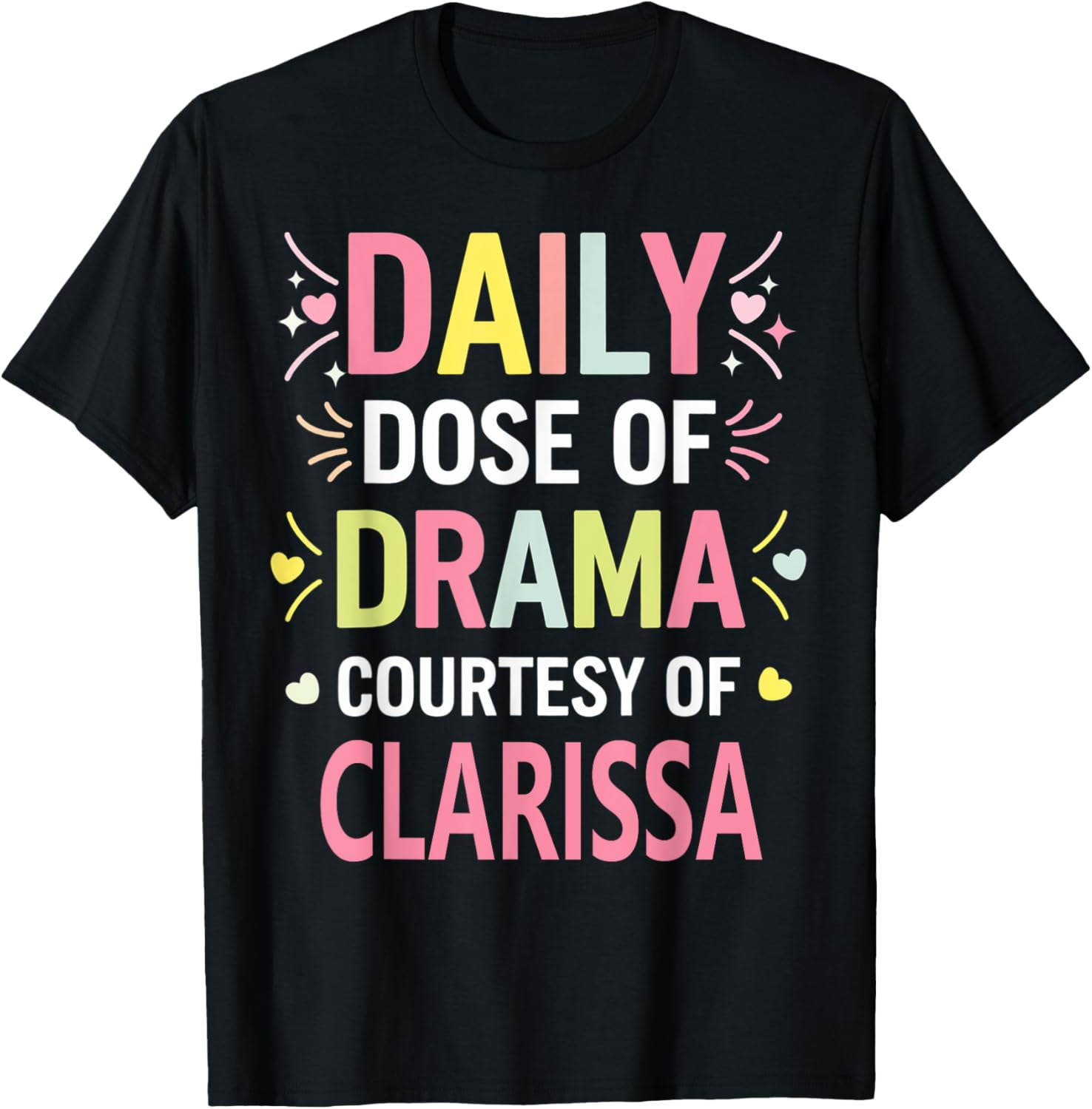 CLARISSA Personalized Name Funny Cute Custom CLARISSA Name T-Shirt ...