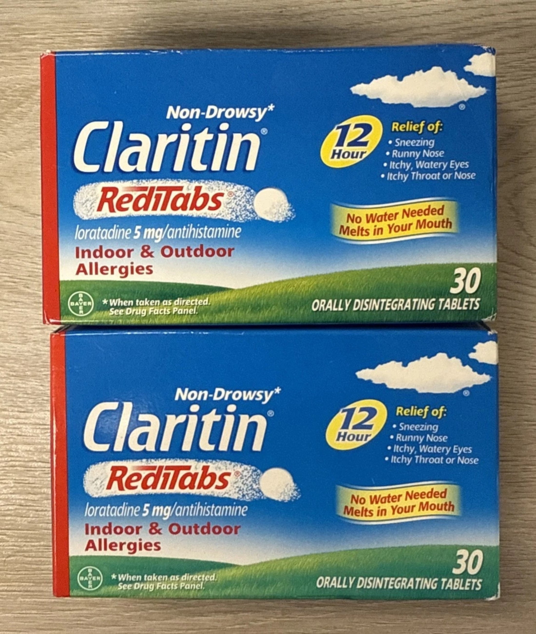 CLARITIN Adult Reditabs 5mg Orally Disintegrating Allergy Tablets, 30 ...