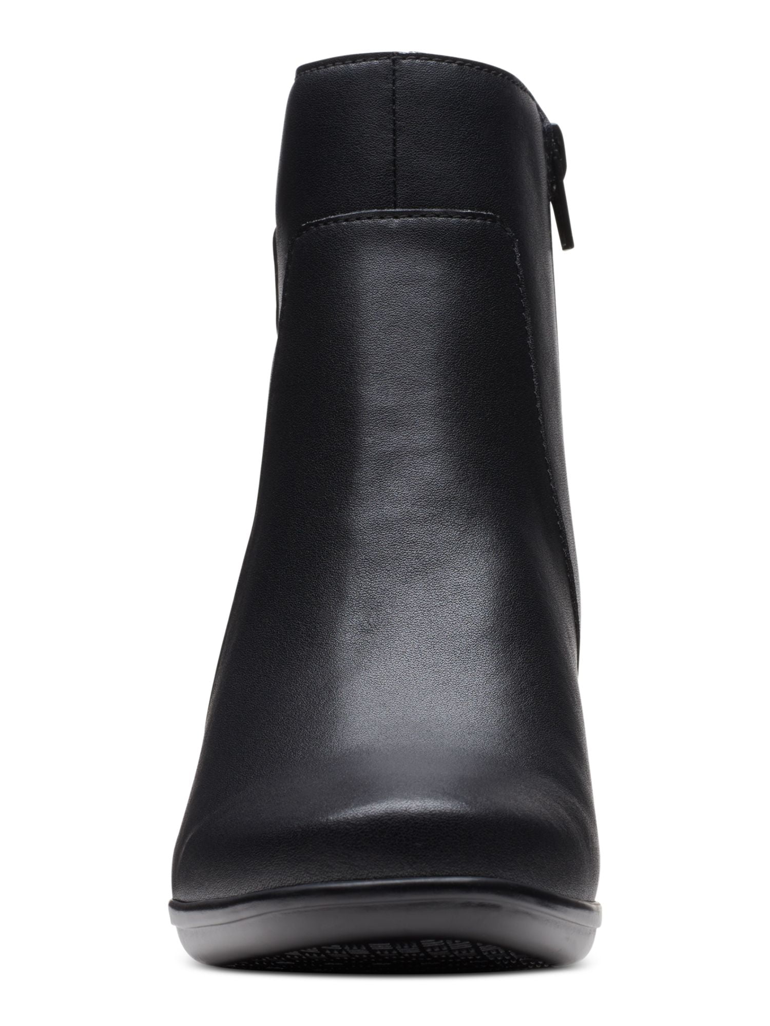 CLARKS COLLECTION Womens Black Goring Padded Emily Holly Round Toe ...