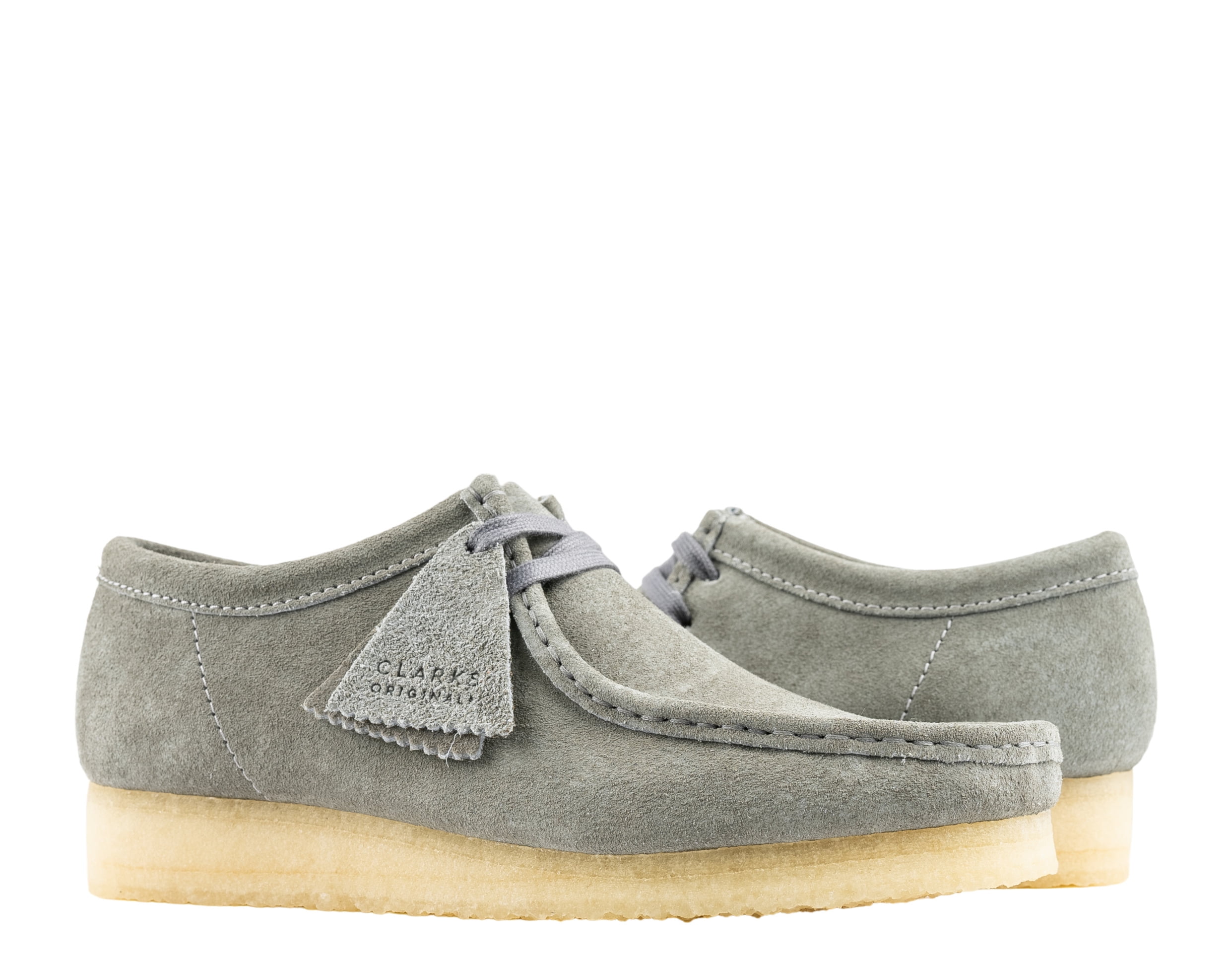 CLARKS Male Adult Men 8 26170535 Grey Suede - Walmart.com