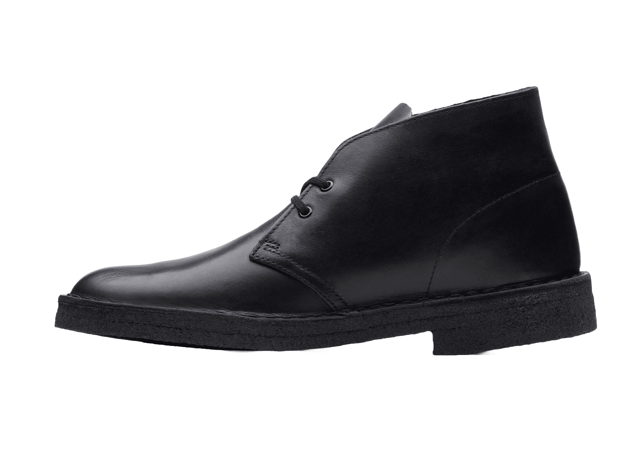 CLARKS ORIGINALS MEN DESERT BOOT Boots Black Polished - Walmart.com