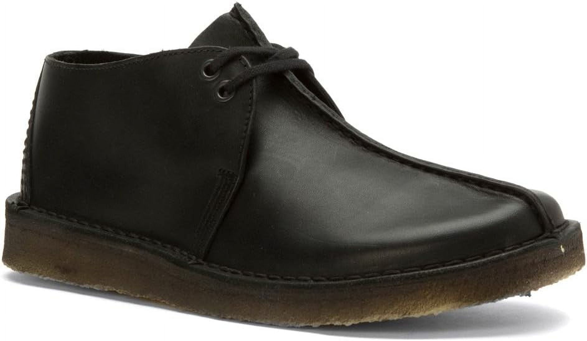 CLARKS ORIGINALS MEN DESERT TREK Shoes Black Leather - Walmart.com