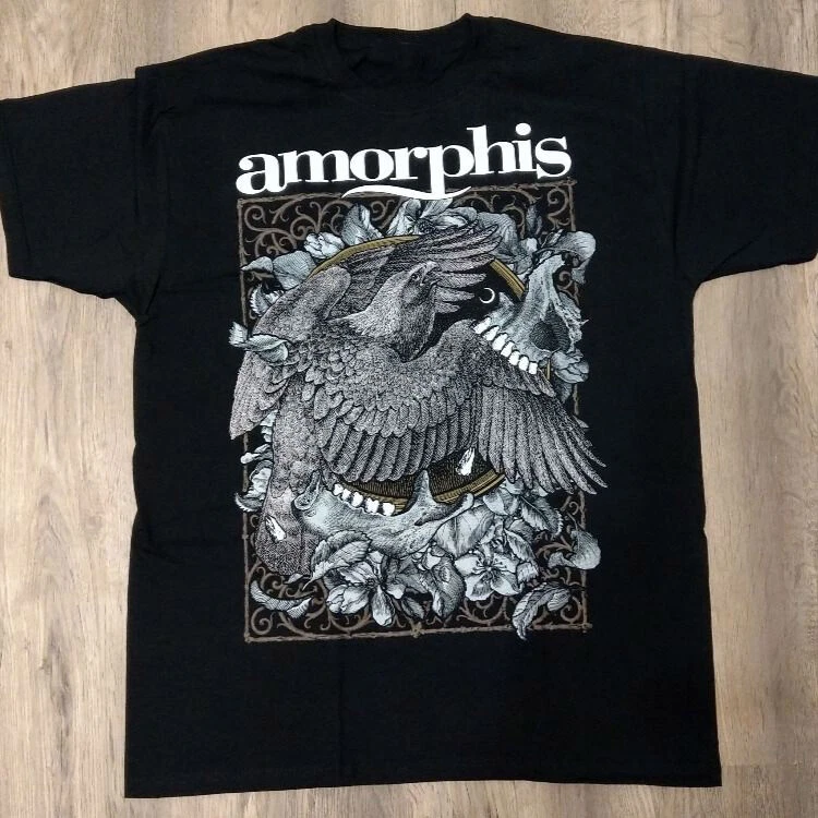 CLASSIC AMORPHIS Band Shirt- Circle Gift For fan Black Size S to 5XL ...