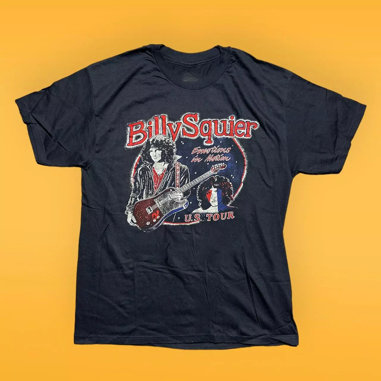 CLASSIC Billy Squier Emotions In Motion Tour Unisex Cotton T-Shirt Full ...