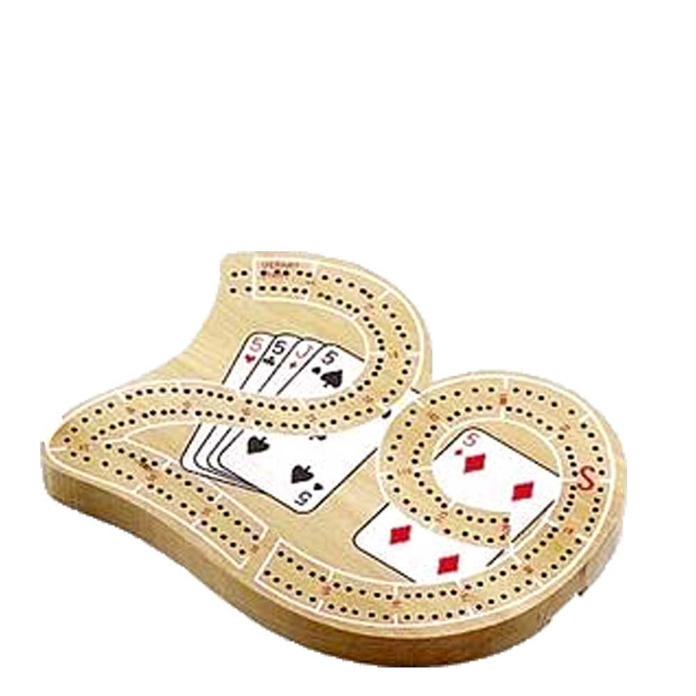 CLASSIC CONVENIENCE EXPERIENCE CRIBBAGE ON THE SMALL WOODEN 29 SHAPED ...