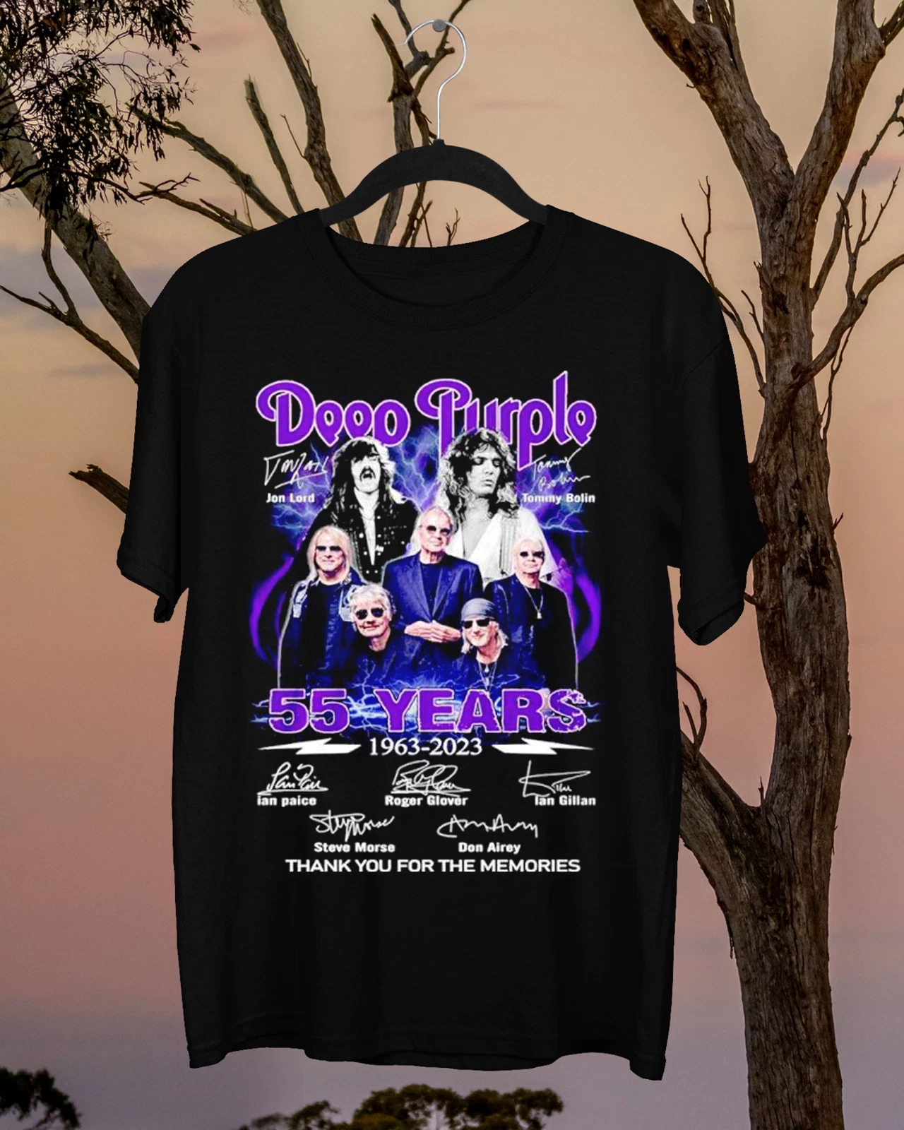 CLASSIC Deep Purple 55 years 1963 2023 Thank You for The Memories Shirt ...