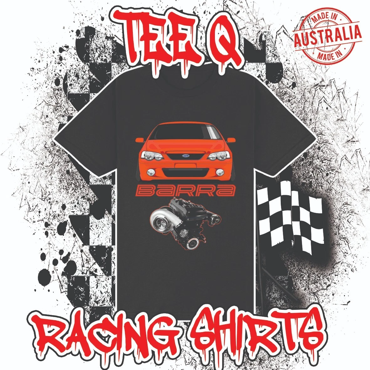 CLASSIC Ford Falcon BA XR6 Barra Turbo XR8 ~ 100% Australian Cotton ...