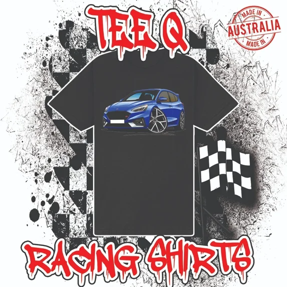 CLASSIC Ford Focus ST Cartoon Black Tee ~ 100% Australian Cotton RS XR5 - Walmart.com