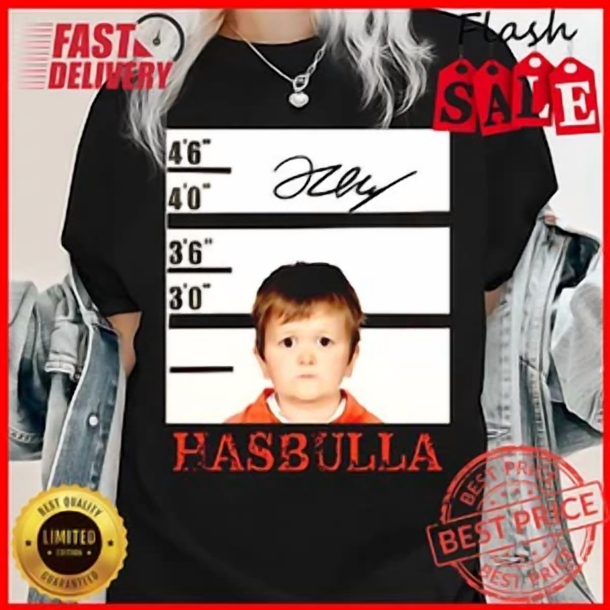 CLASSIC Hasbulla Magomedov Shirt Gift Family Black S-5XL - Walmart.com