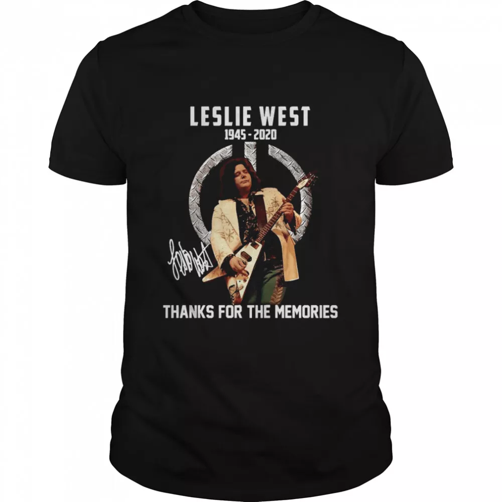 CLASSIC Leslie West 1945 2020 Thank You For The Memories Shirt Black ...