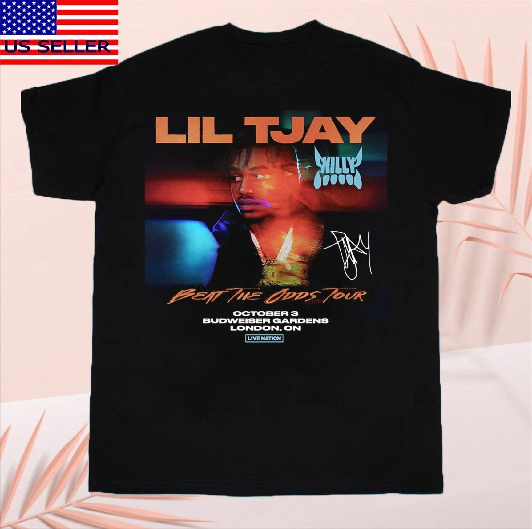 CLASSIC Lil Tjay Beat The Odds tour Concert Short Sleeve Unisex T-Shirt ...