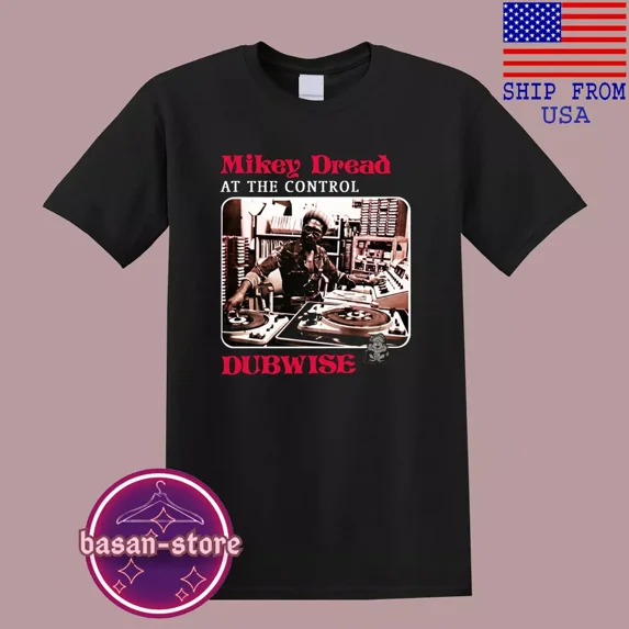 CLASSIC Mikey Dread – Dread At The Control Dubwise Men's Black T-Shirt ...