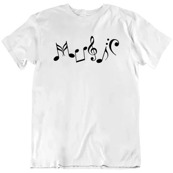CLASSIC Music Note Symbol, Letters Records Band Instruments Love T ...