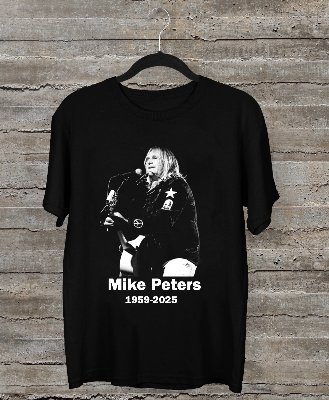 CLASSIC NEW Mike Peters 1959-2025 The Alarm Band Black All Size Shirt ...
