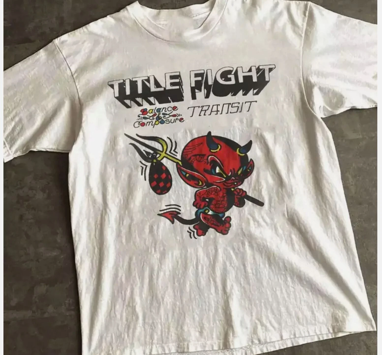 CLASSIC NEW Title Fight Band Transit Gift For Lover White All Size ...