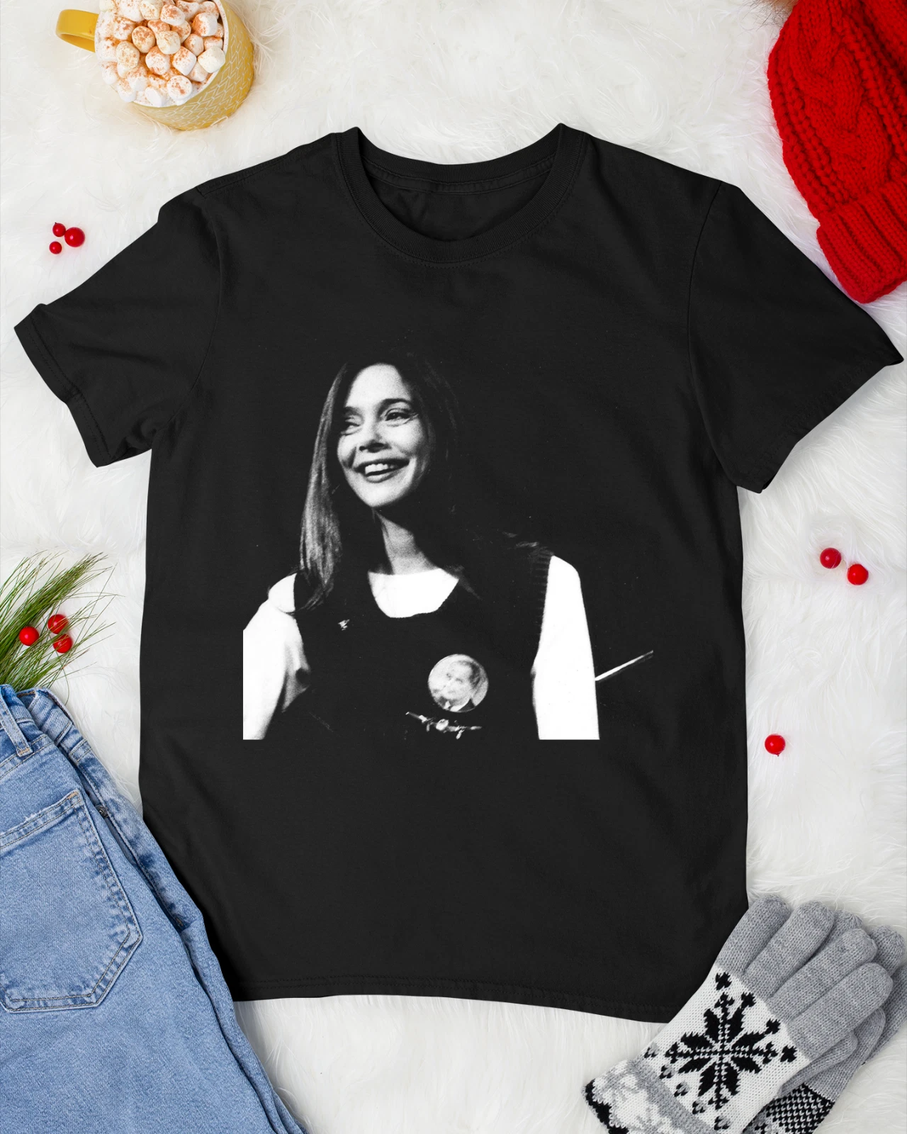 CLASSIC Nanci Griffith Photo Black&White Memories Black Unisex S-234XL ...