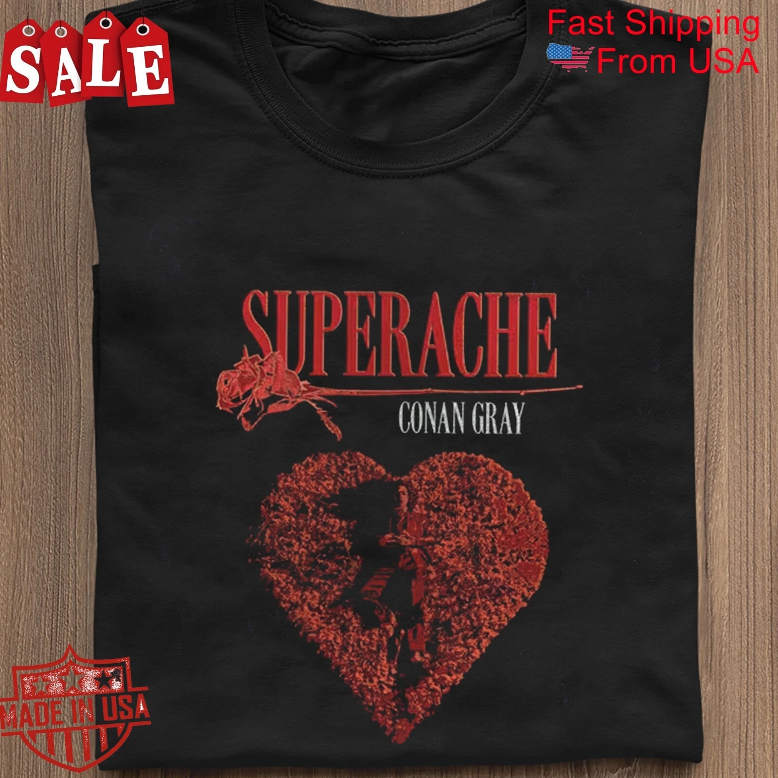 CLASSIC New Conan Gray superache Gift For Fans Unisex All Size Shirt ...