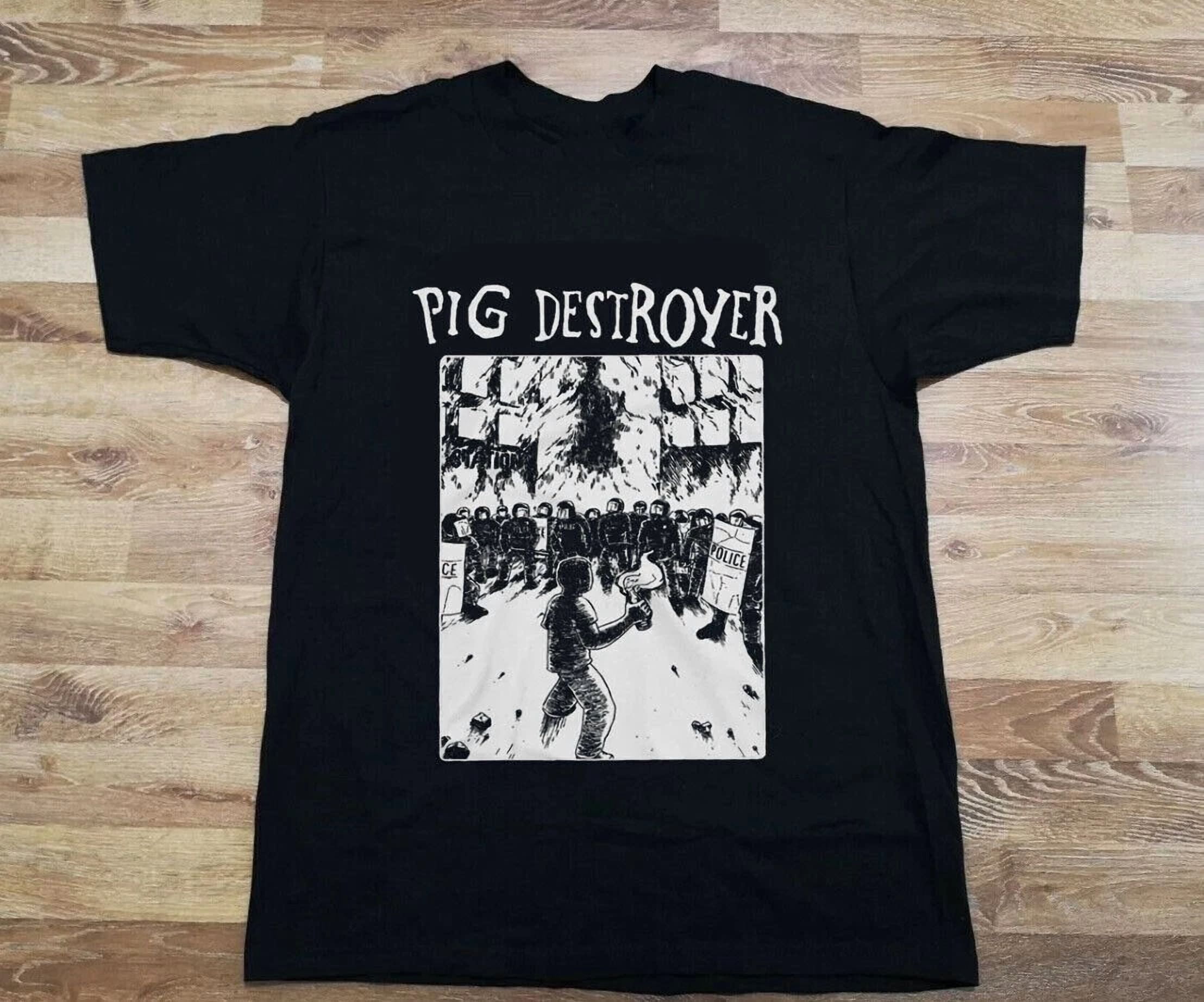 CLASSIC Pig Destroyer Band Gift For Fan On Tour Black Cotton T Shirt ...