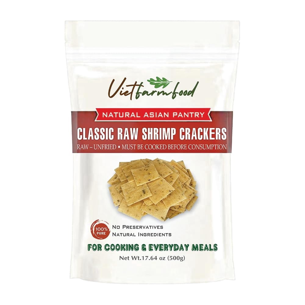 CLASSIC RAW SHRIMP CRACKERS VIETFARMFOOD - Traditional Crispy Prawn ...