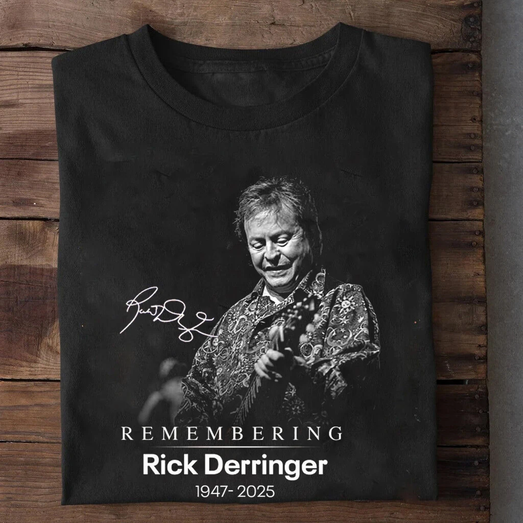 CLASSIC REST IN PEACE Rick Derringer guitarist singer 1947-2025 T Shirt ...
