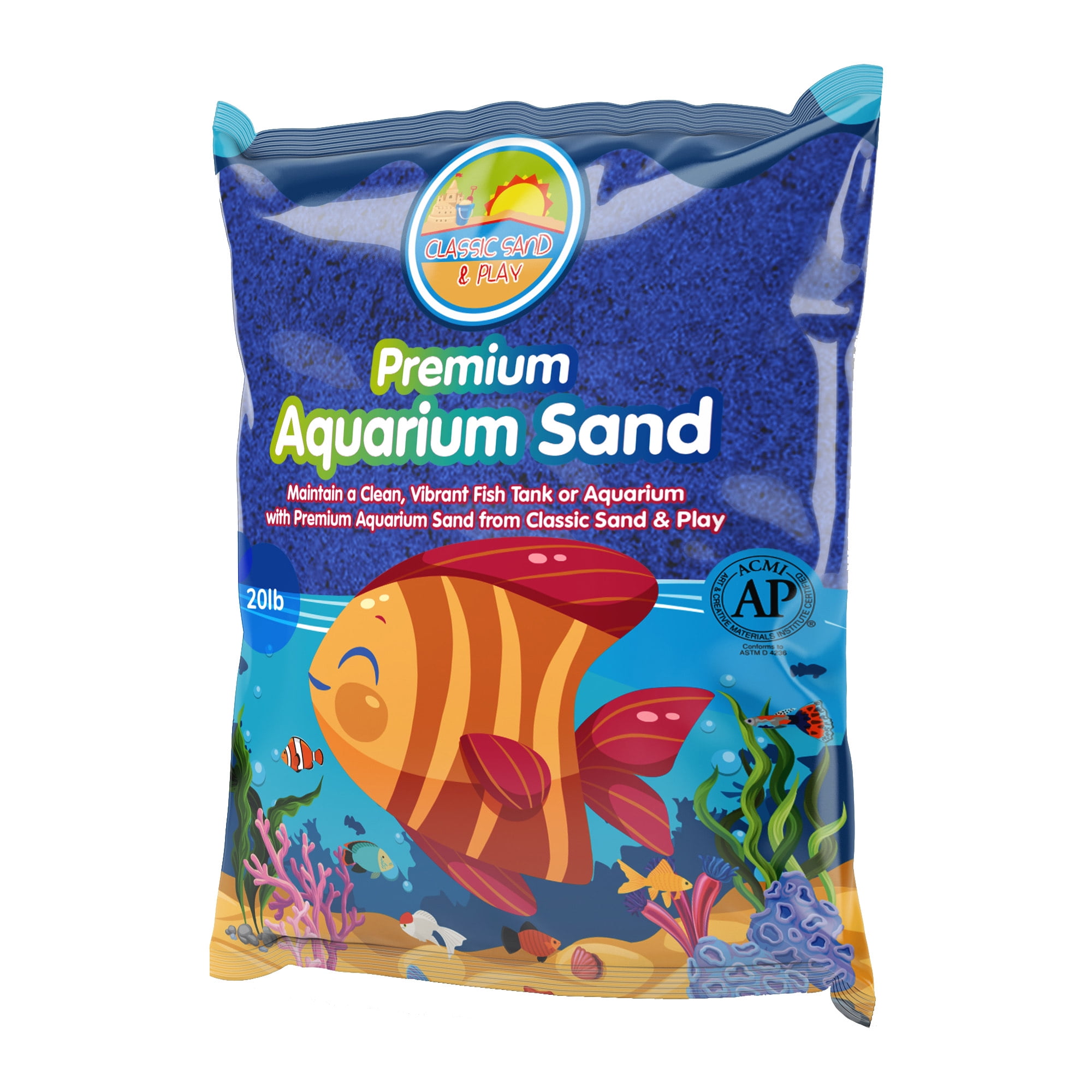 CLASSIC SAND & PLAY Natural Aquarium Sand for Freshwater and Saltwater ...