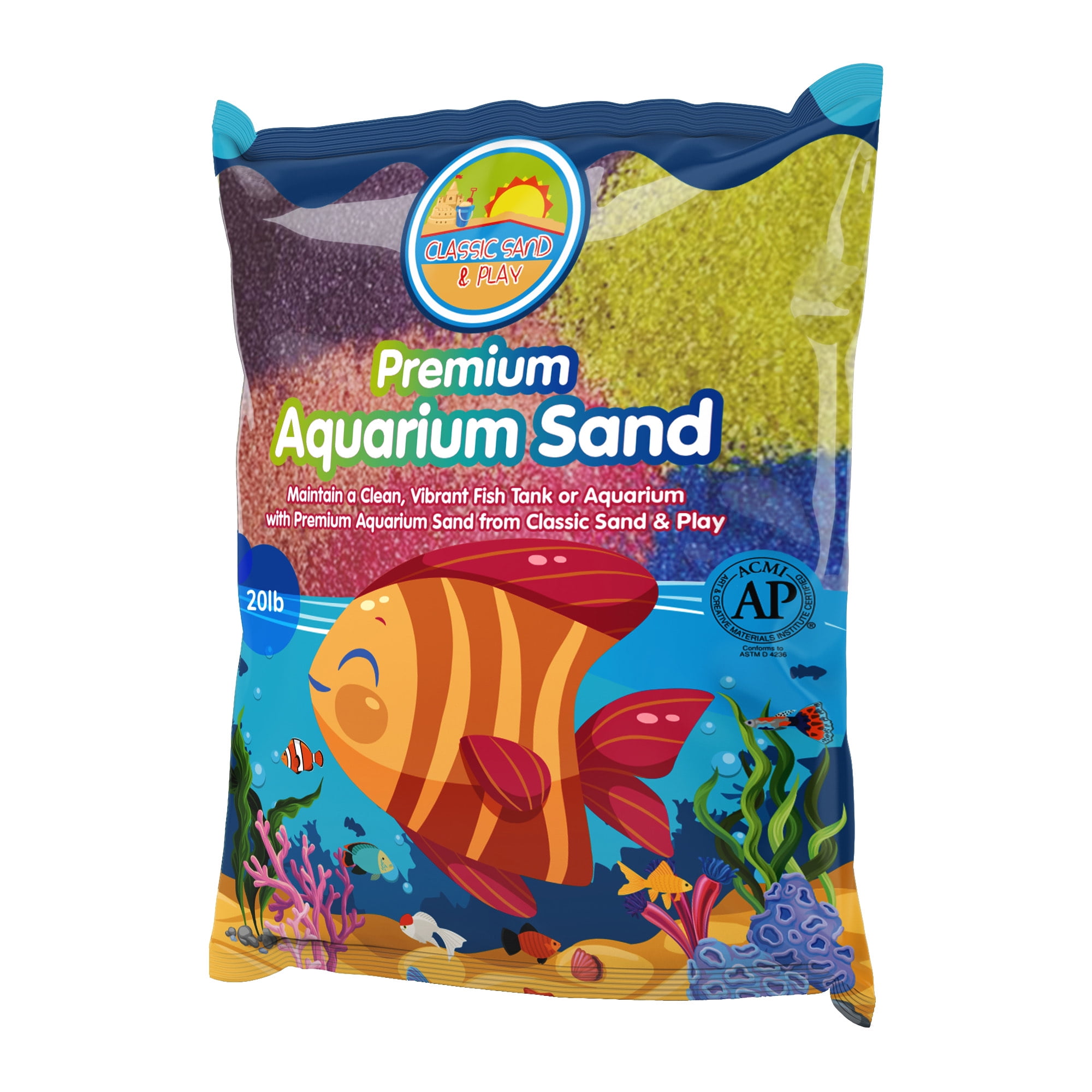 CLASSIC SAND & PLAY Natural Aquarium Sand for Freshwater and Saltwater ...