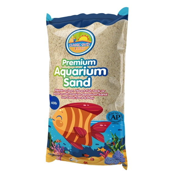 Classic Sand & Play, Aquarium Sand, 40 lb. Bag, Natural - Walmart.com